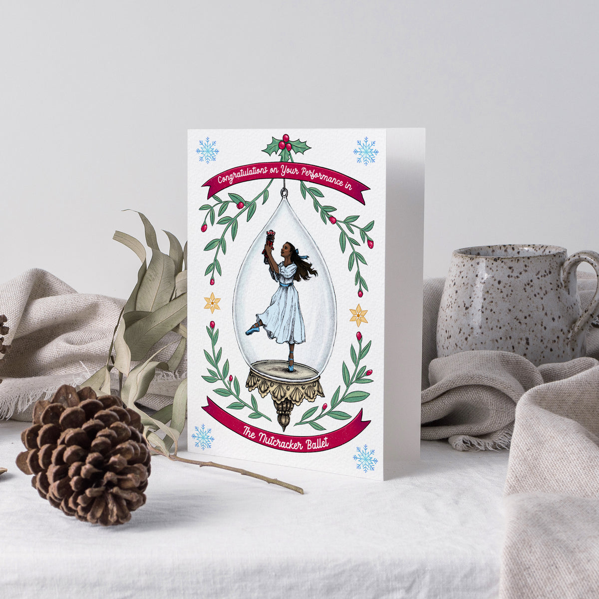 Personalized Nutcracker Ballet Congratulations Card