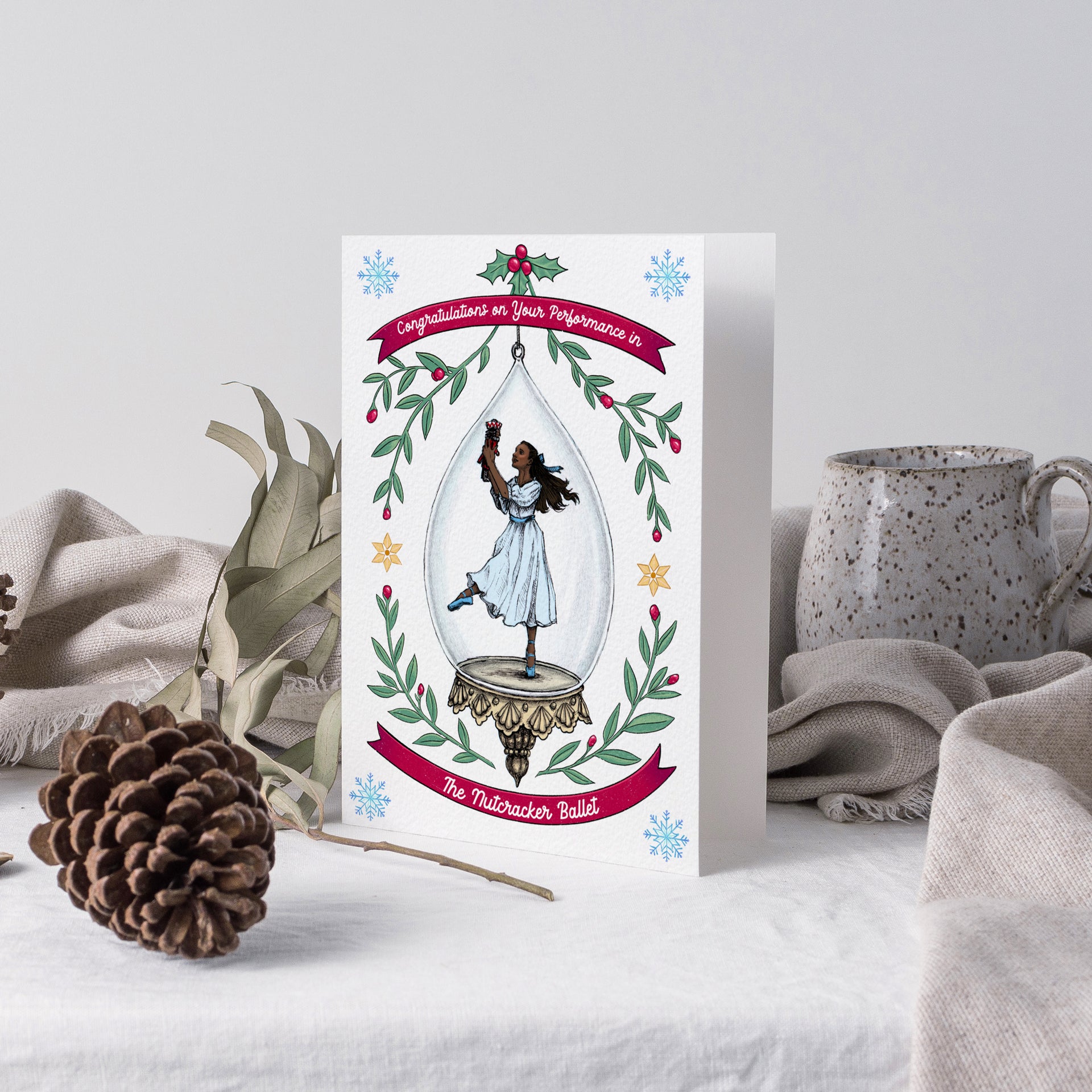Personalized Nutcracker Ballet Congratulations Card